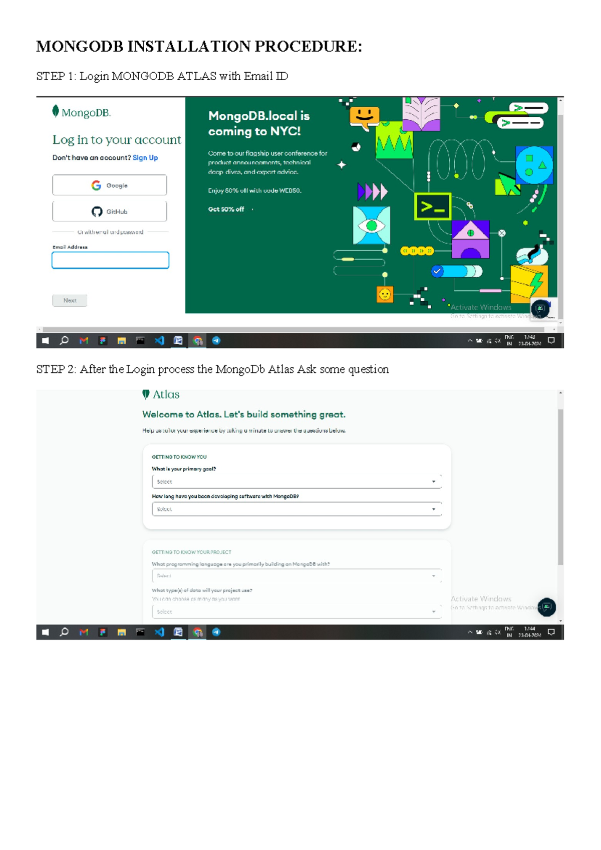 Mongodb Installation Procedure - MONGODB INSTALLATION PROCEDURE: STEP 1 ... Mongodb Installation Procedure - MONGODB INSTALLATION PROCEDURE: STEP 1 ...
