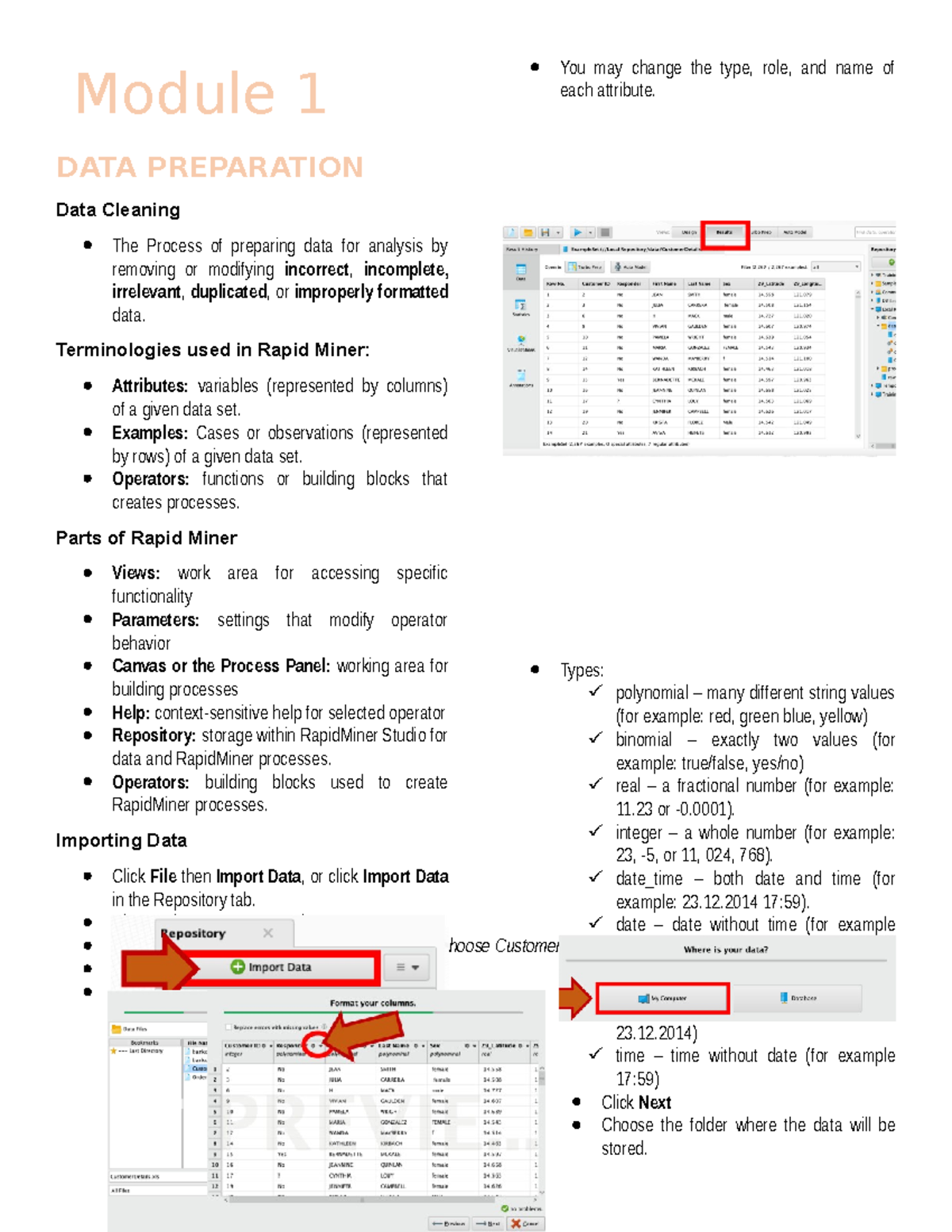Introduction to Data Science and Analytics Notes - Module 1 DATA ...