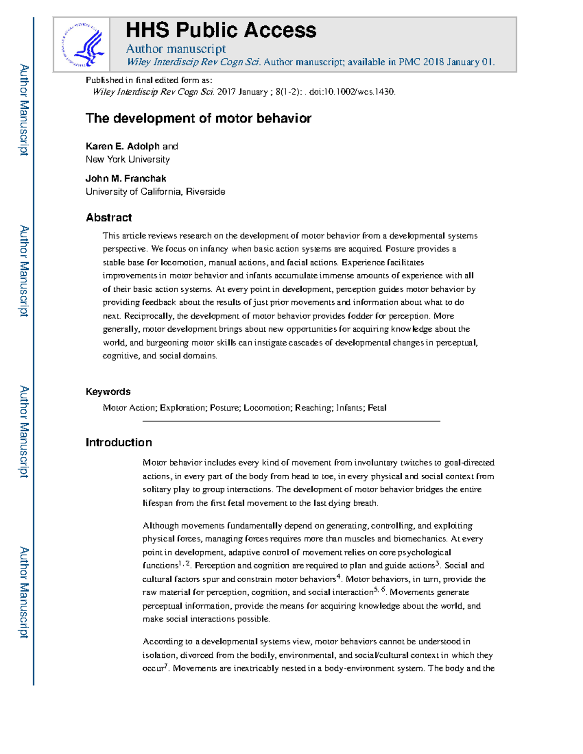Adolph+Franchak+(2017 )+The+development+of+motor+behavior - The ...