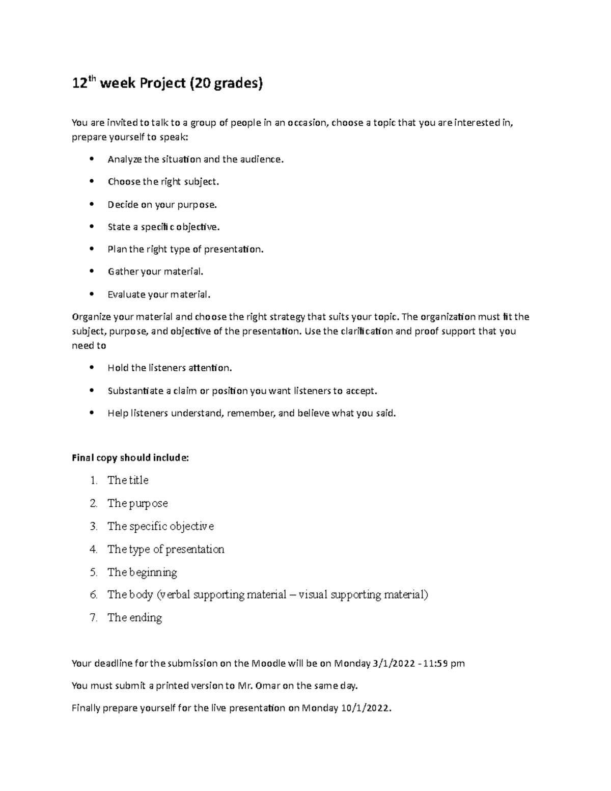 12th Assignment - feel free to solve and study those lectures it will ...