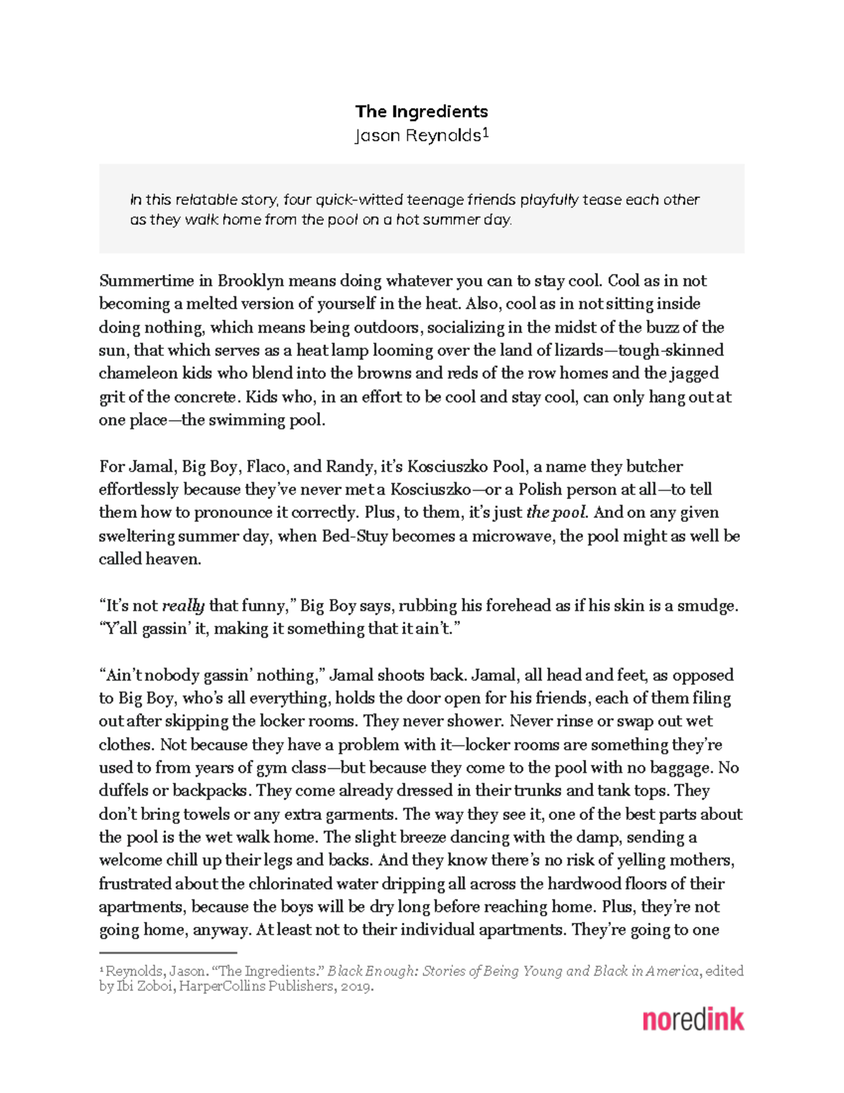 The+Ingredients+by+Jason+Reynolds - The Ingredients Jason Reynolds 1 ...