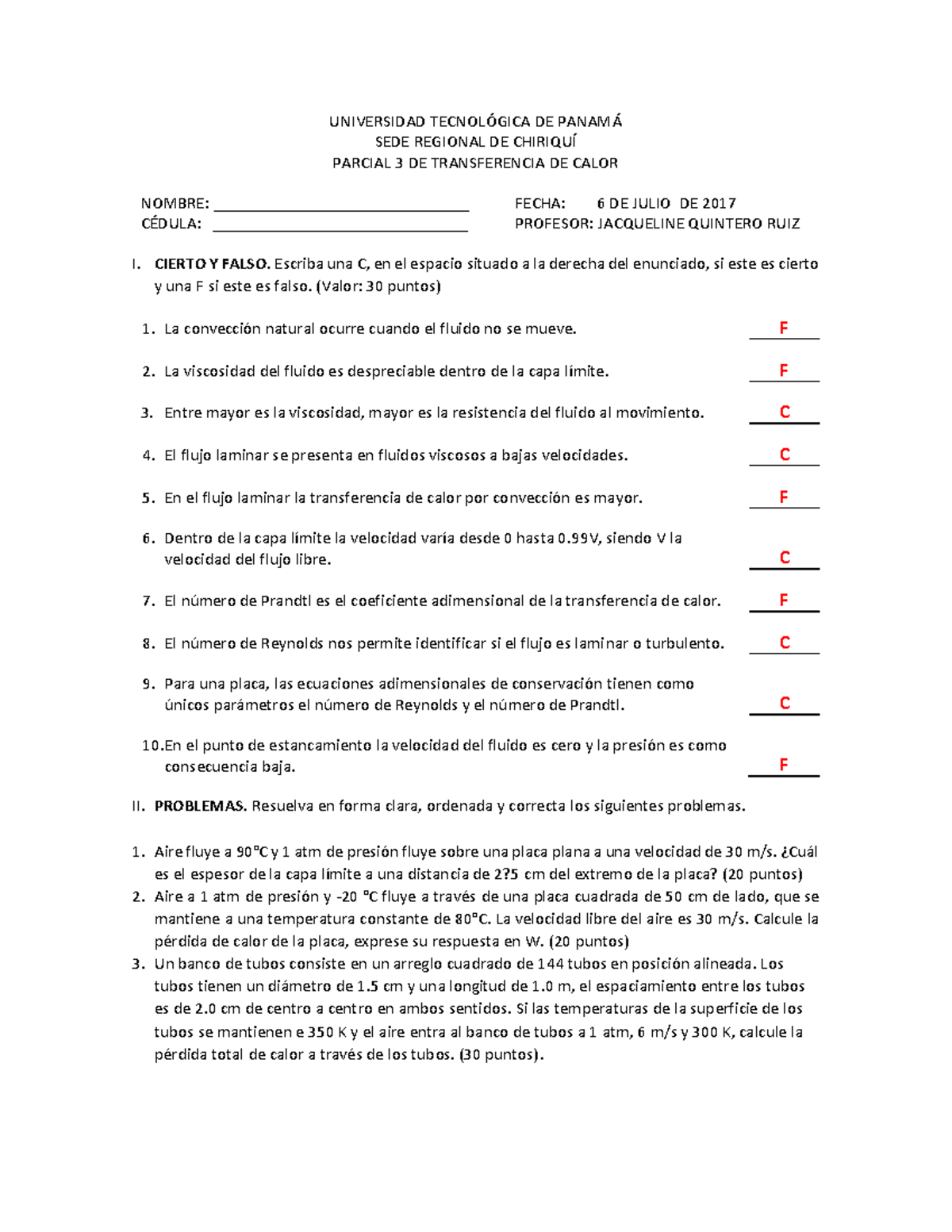 Examen 2017, preguntas y respuestas - Warning: TT: undefined function: 32 UNIVERSIDAD ...