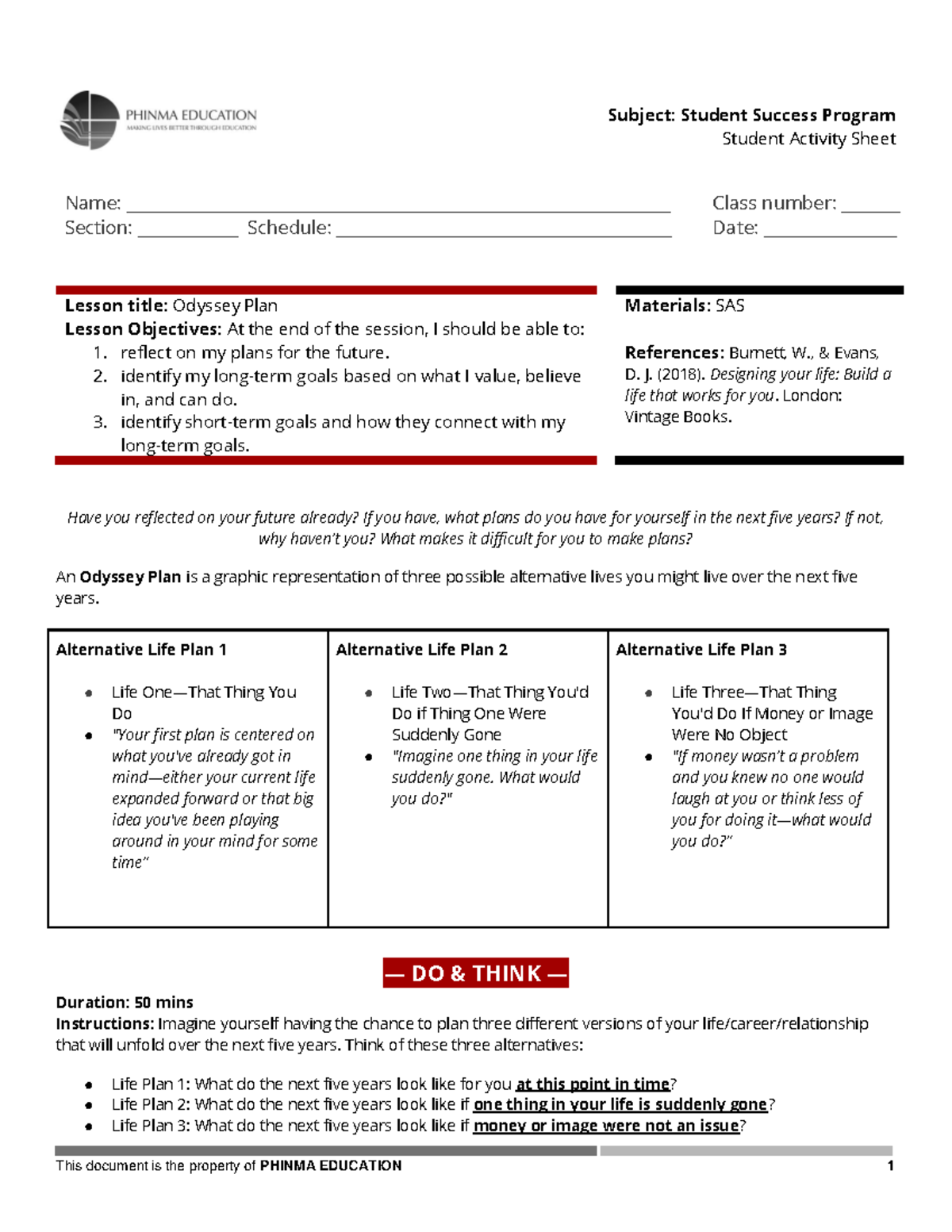 SSP 005 Merged Complete - Student Activity Sheet Name: - Studocu