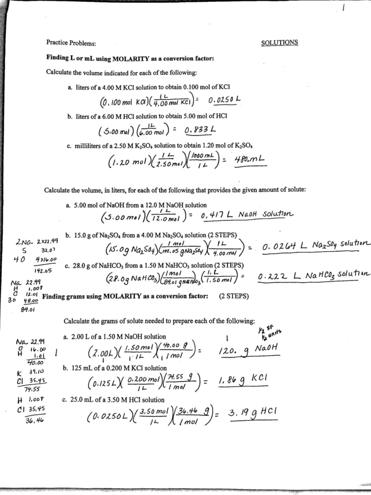 Chapter 12 Practice Problems end of notes - CHEM 100 - Studocu