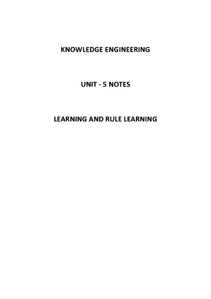 KE UNIT 3 Notes - knowledge engineering - 5 Ontologies 5 WHAT IS AN ...
