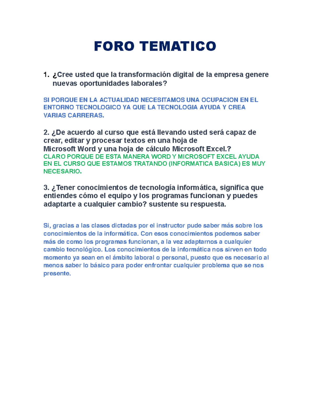 FORO Tematico - Apuntes 1 - Termodinamica - UCV - Studocu