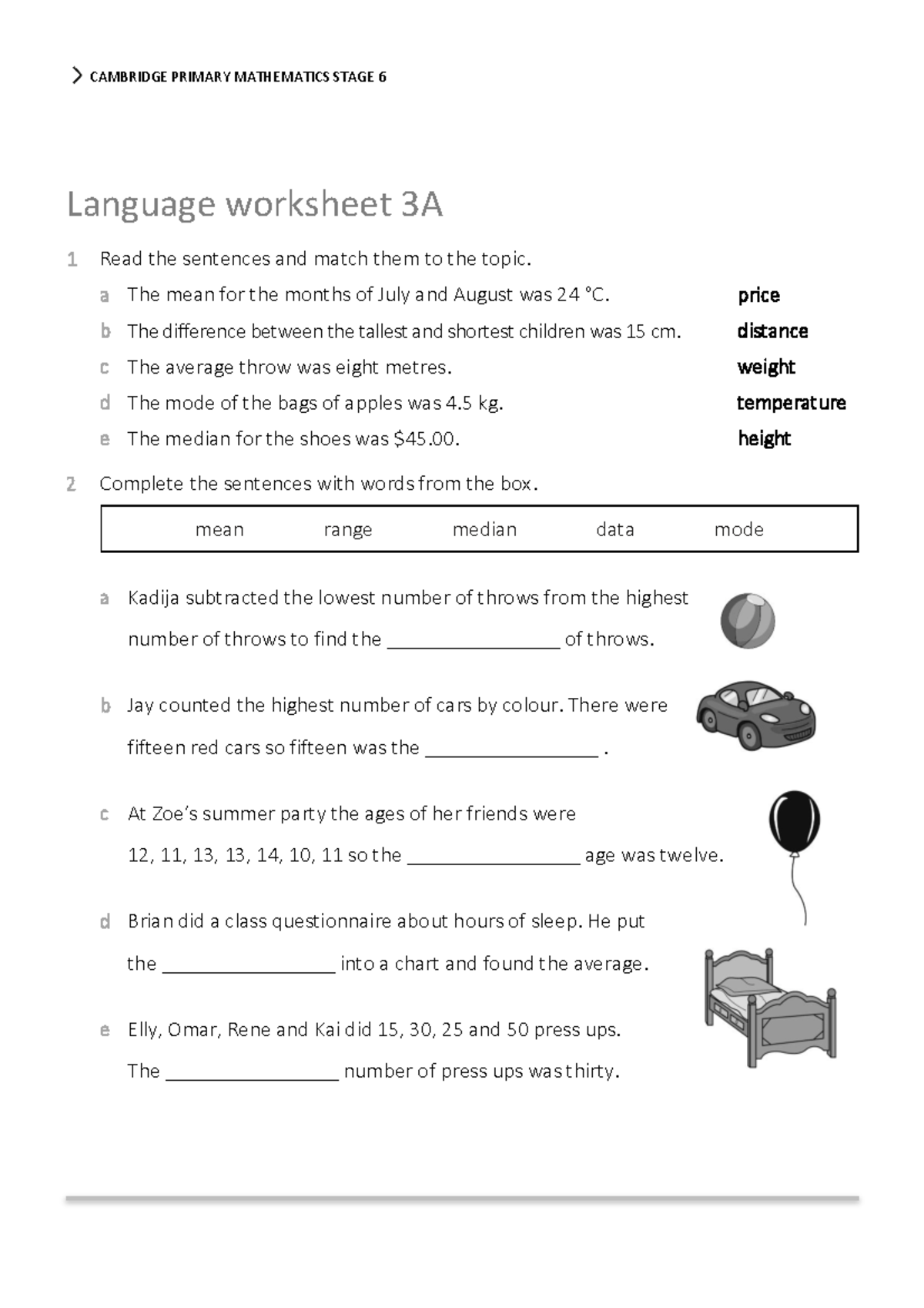 Prim maths 6 2ed tr lang ws 3a - CAMBRIDGE PRIMARY MATHEMATICS STAGE 6 ...