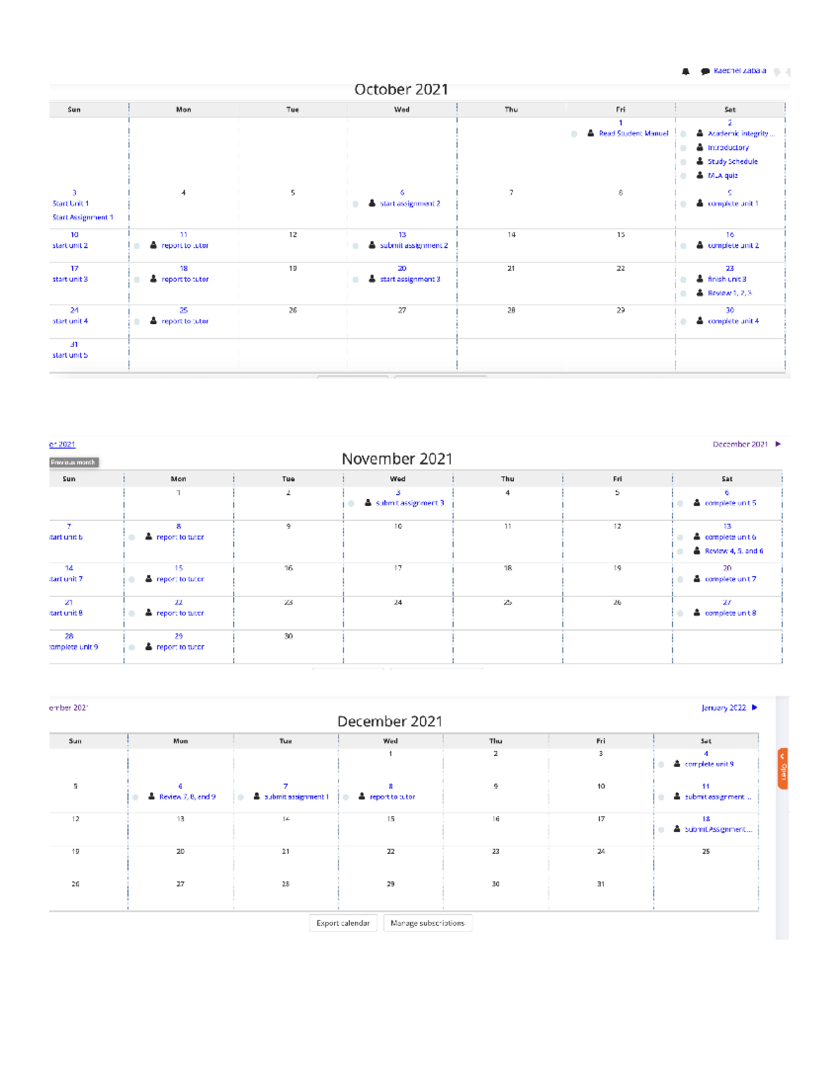 Studyschedule - study note - Recommended Study Schedule This schedule ...