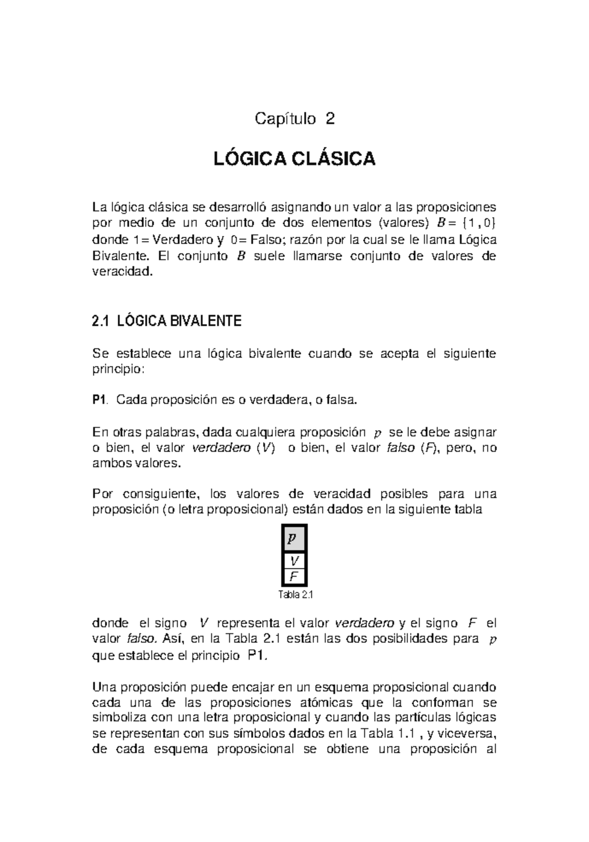 Lógica Cap.2.. (17.5X25.0) ( 2018 Dic. 31) pag. 11-32 - Capítulo 2 ...