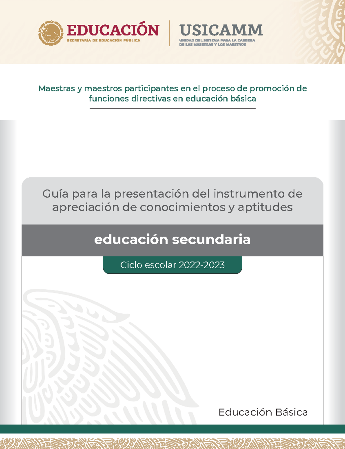 Guia Educacion Secundaria EB 2022-2023 - Maestras y maestros ...