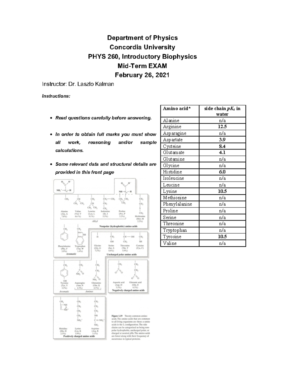 PHYS 260 Midterm - PHYS 260 - Concordia - Studocu