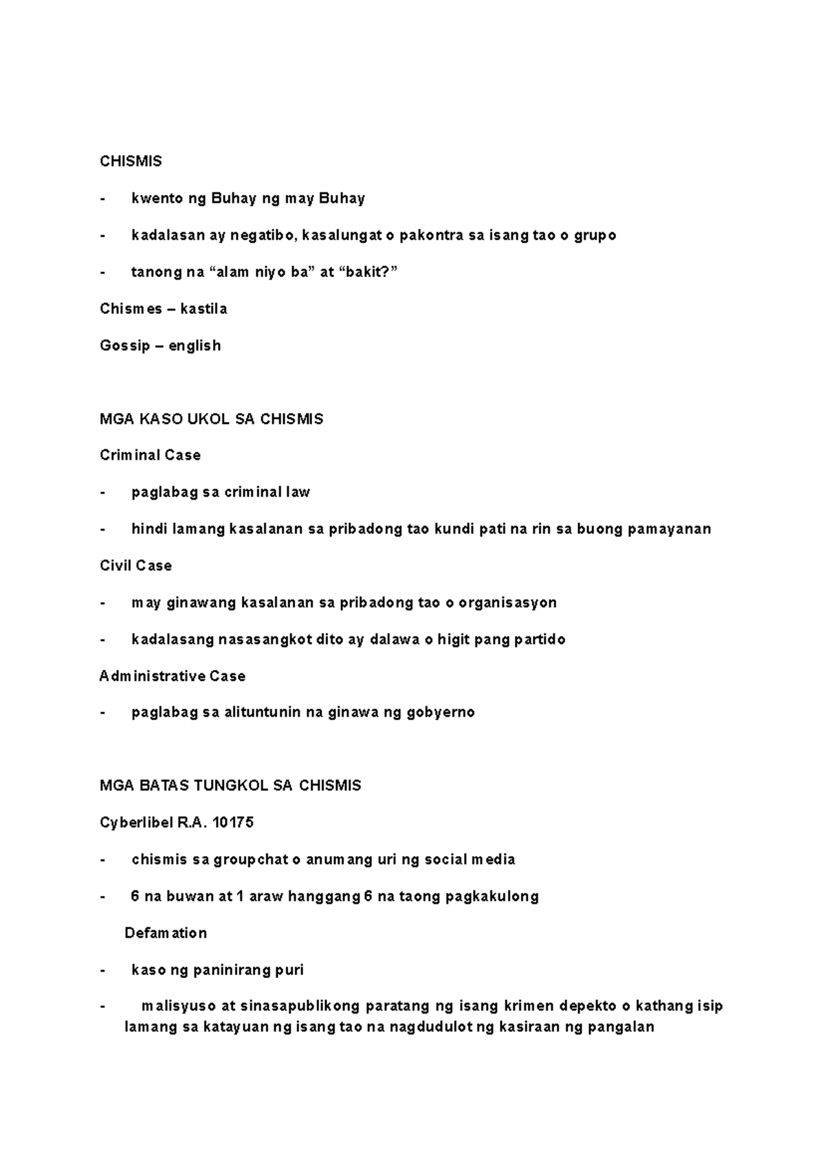 Filipino - CHISMIS kwento ng Buhay ng may Buhay kadalasan ay negatibo ...