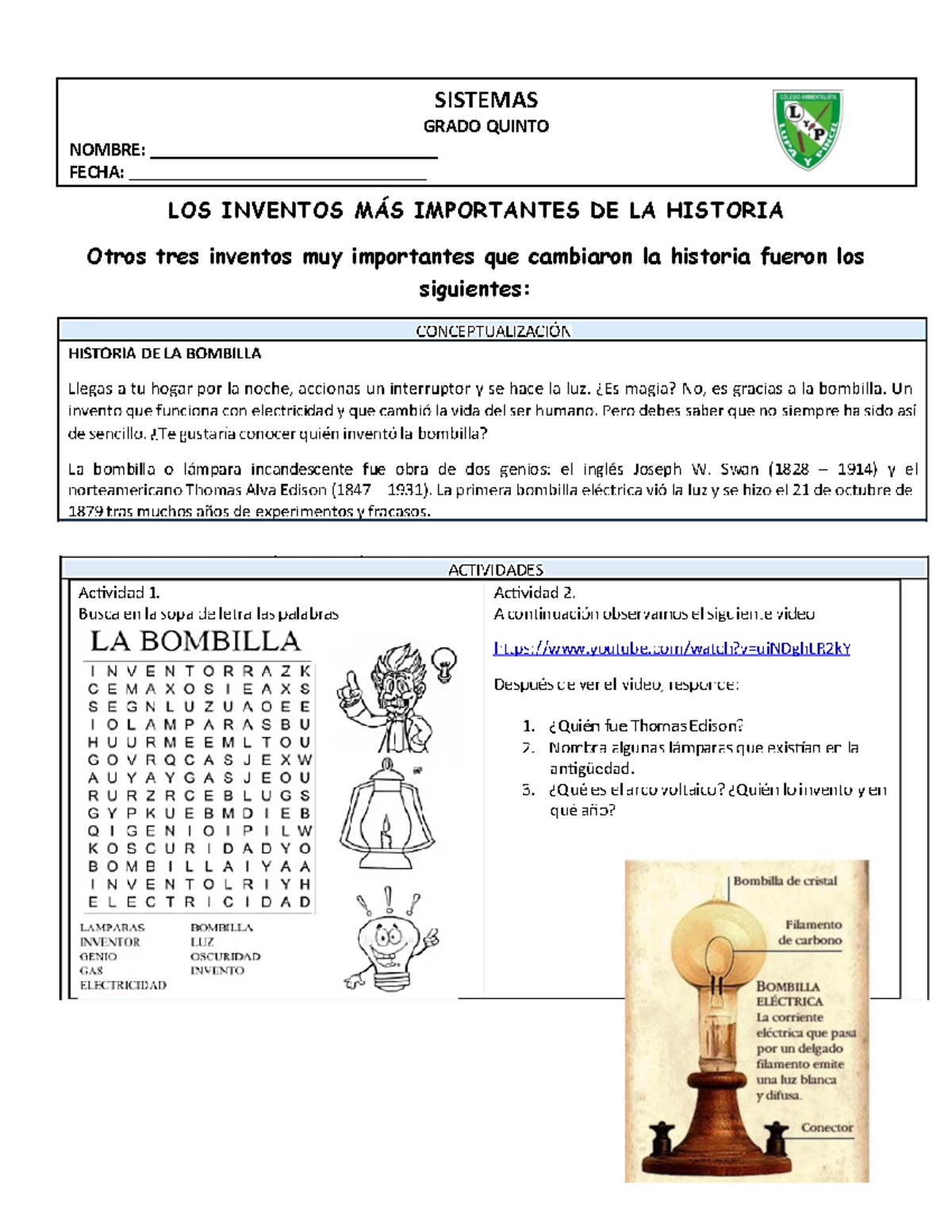 GUIA LOS Inventos #2 - guia para el estudiante - LOS INVENTOS M¡S ...