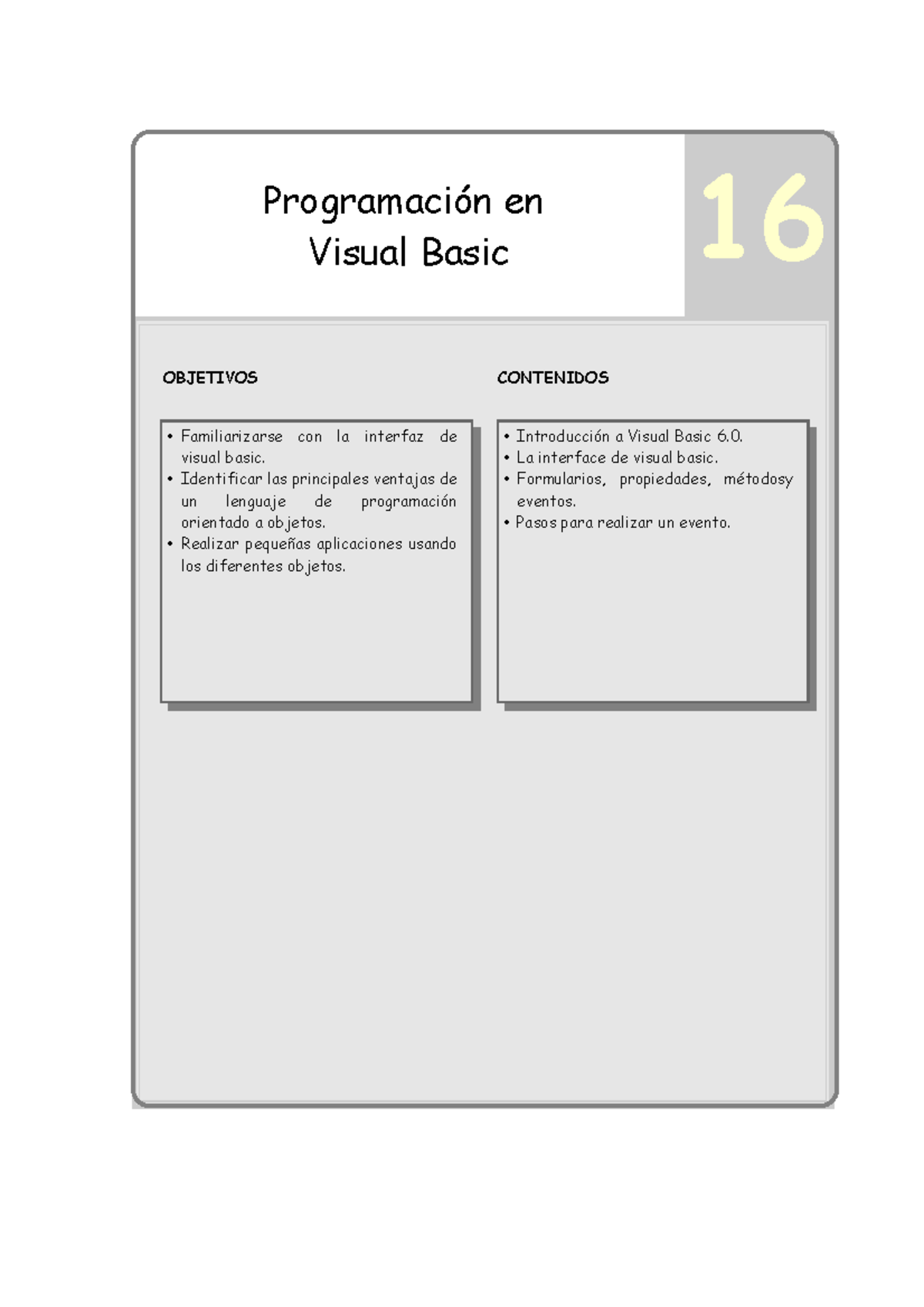 16 visual basic 14-10 - Programación en Visual Basic 16 Introducción a ...