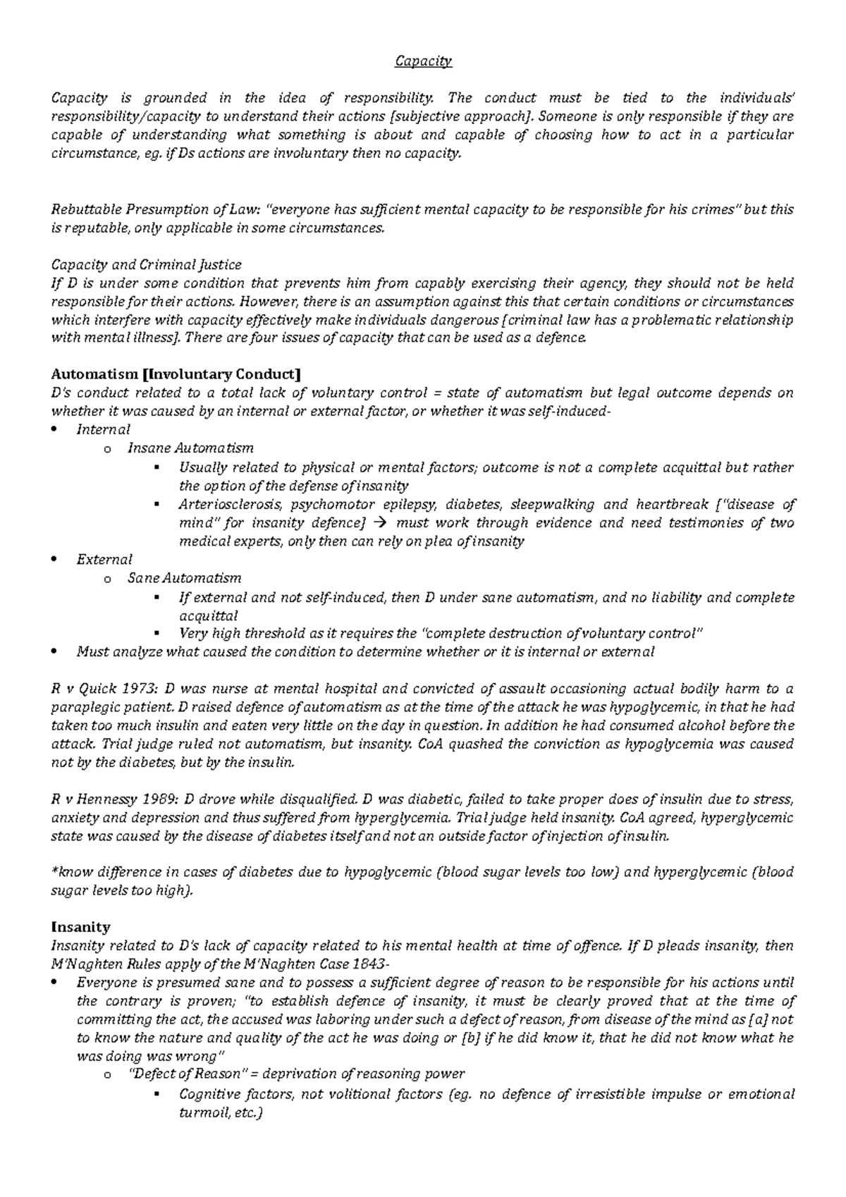 Capacity - Topic notes - Capacity Capacity is grounded in the idea of ...