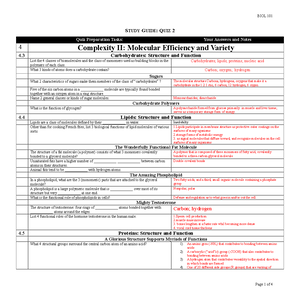 BIOL 101 Module 5 Week Study Guide: Your Body at Work - Module 5: Week ...