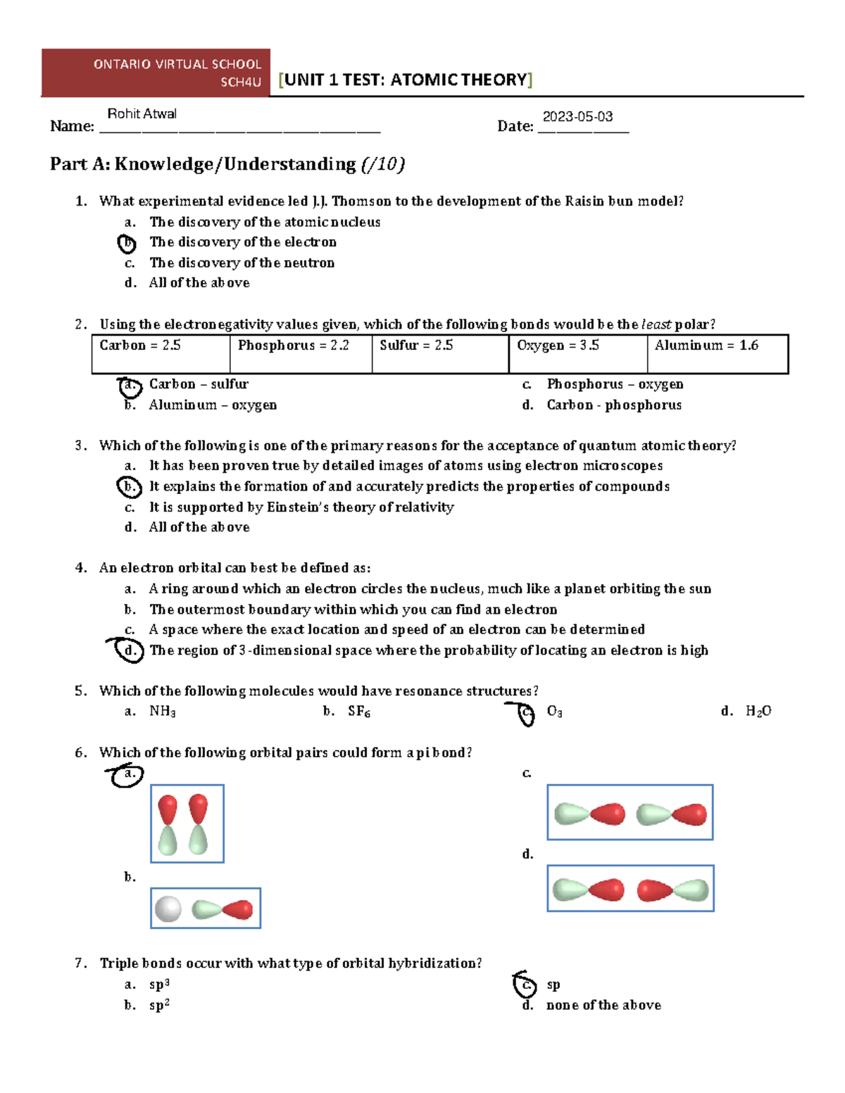 Chemtest comp - Unit test - Studocu