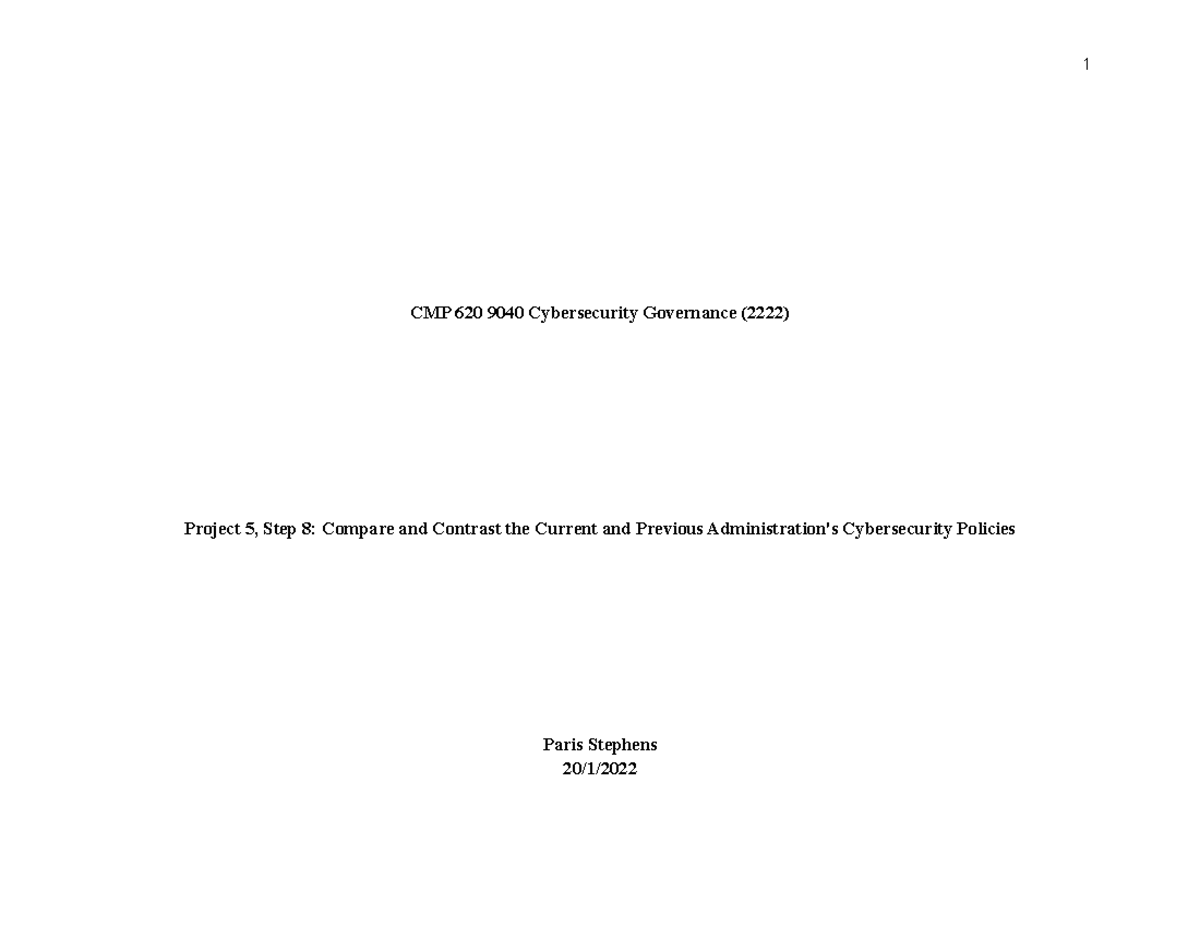 Administration Compare and Contrast Chart (Administration Policy Matrix) - CMP 620 9040 - Studocu