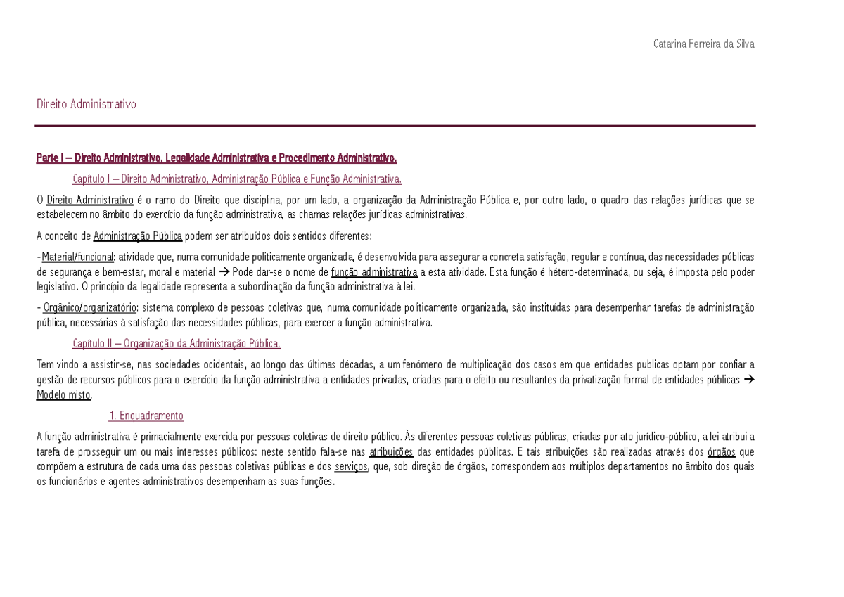 Resumos Gerais Administrativo - Warning: TT: undefined function: 32 Direito Administrativo Parte ...