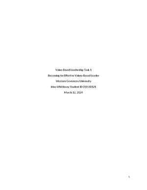 D082 Task 1 - D082 Emotional and Cultural Intelligence Global ...