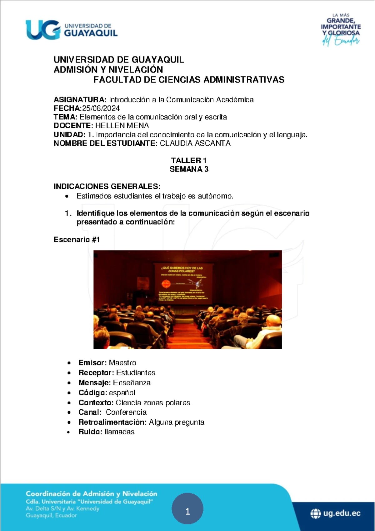 mapa conceptual de la plataforma moodle - 1 UNIVERSIDAD DE GUAYAQUIL ...