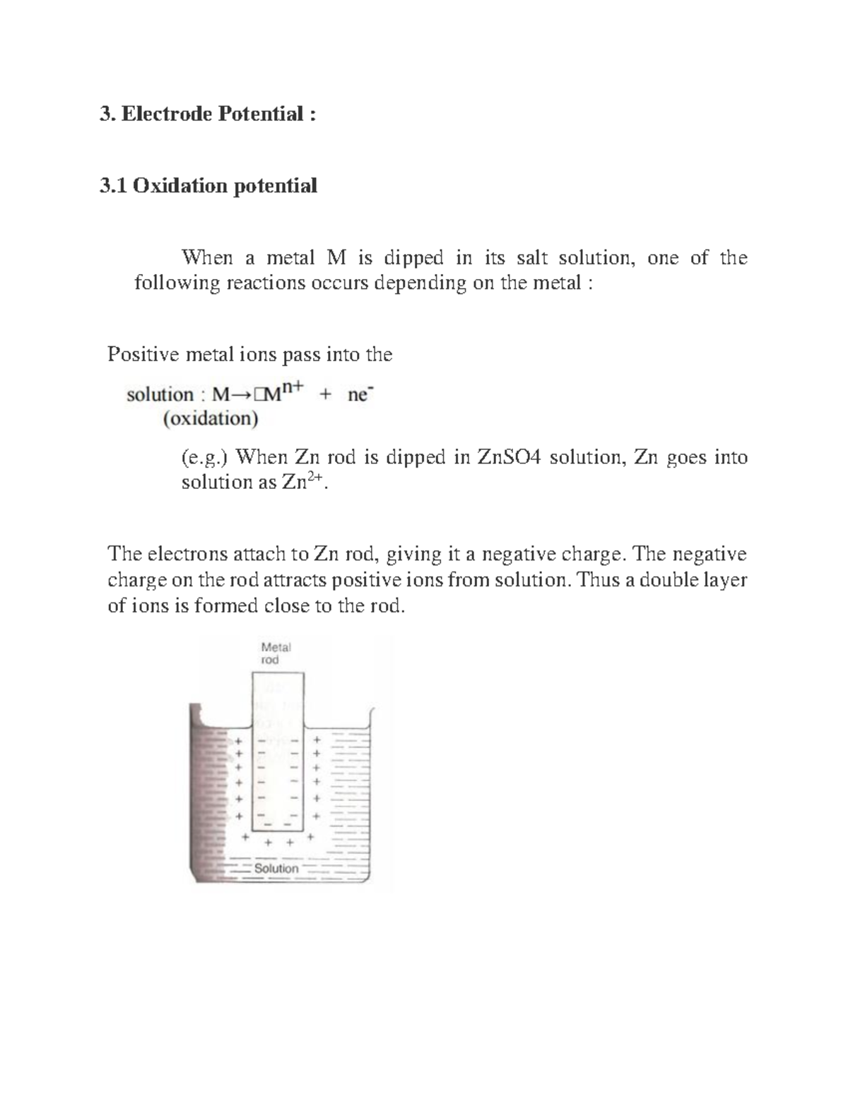 Electrode Potential - Engineering chemistry - 3. Electrode Potential ...