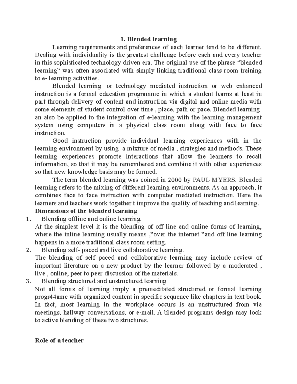 Ict notes module 5 ccea4a9e153fbc640459040 e53158034 - 1. Blended ...