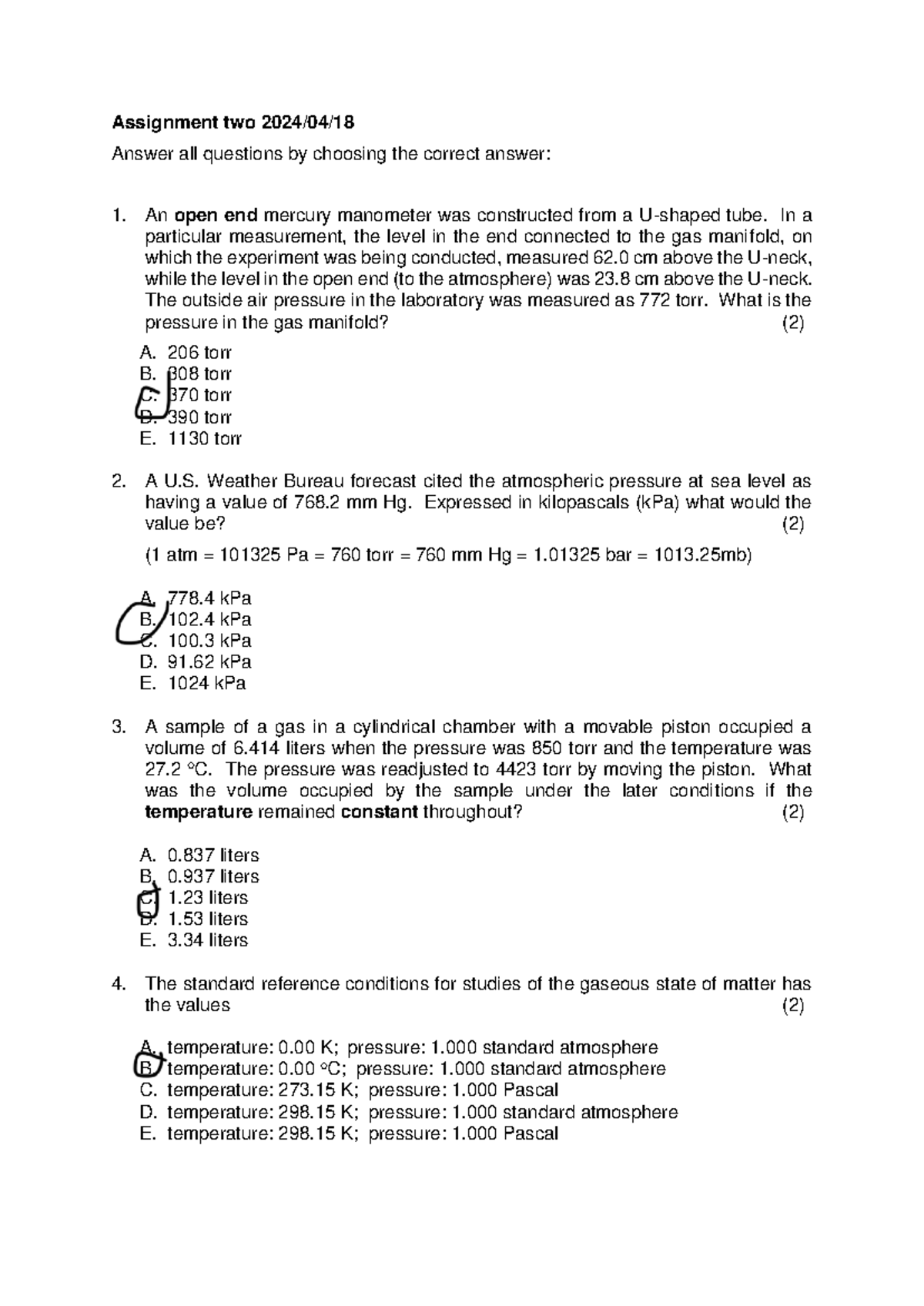 Sche011 Assignment Two Due Date 18 By 12 Am Assignment Two 2024 0 4 18 Answer All Questions
