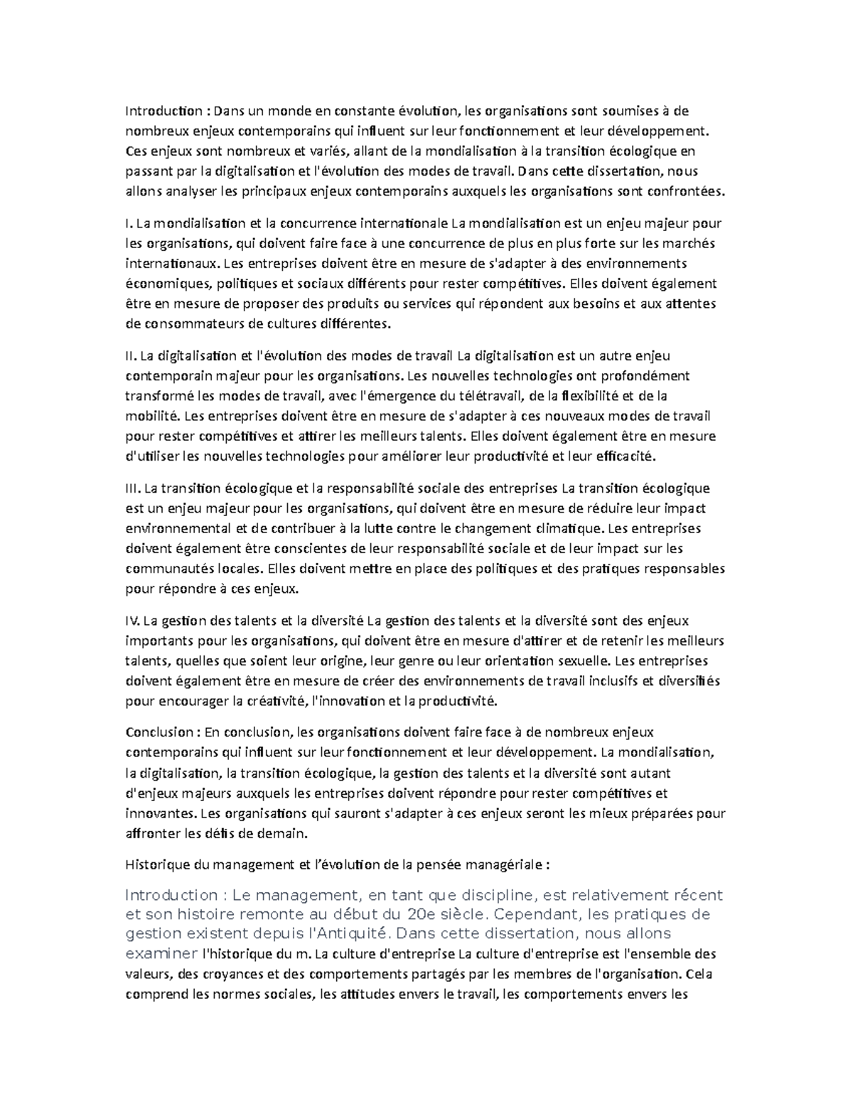 Management Des Organisations Introduction Dans Un Monde En