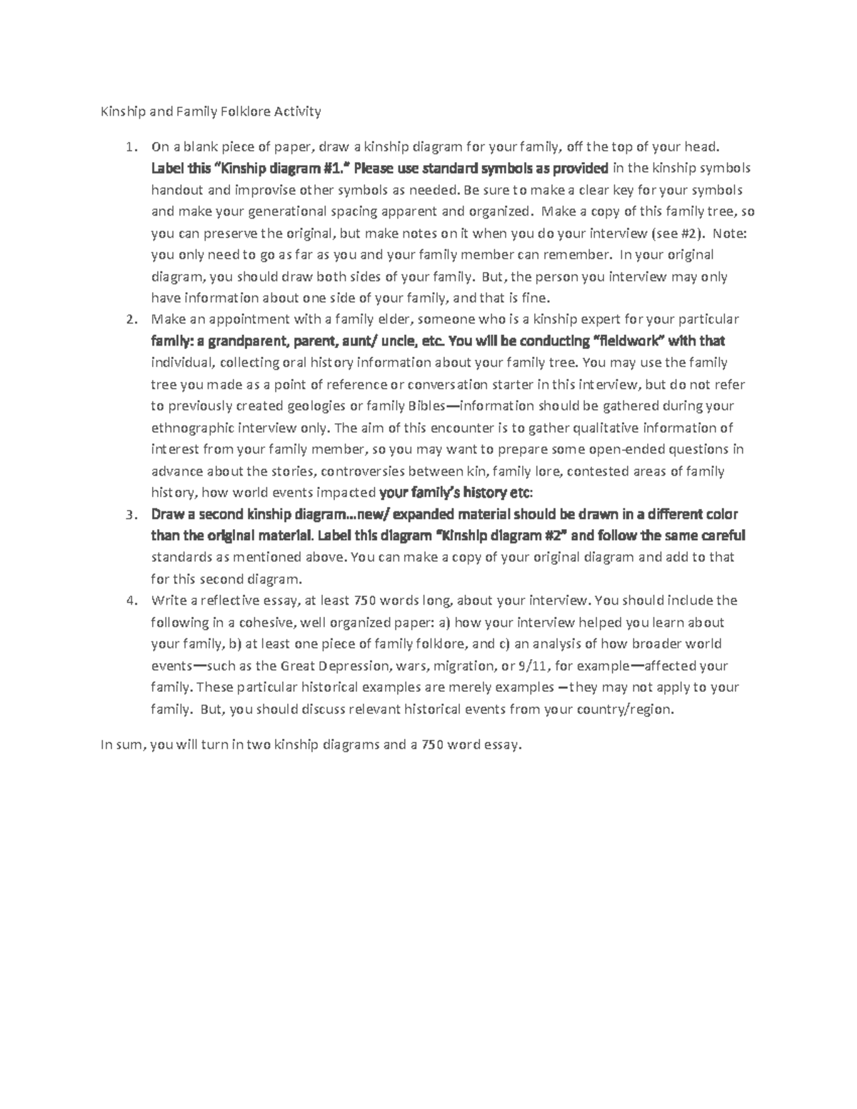 Kinship and Family Folklore Activity and Symbols - Business ...