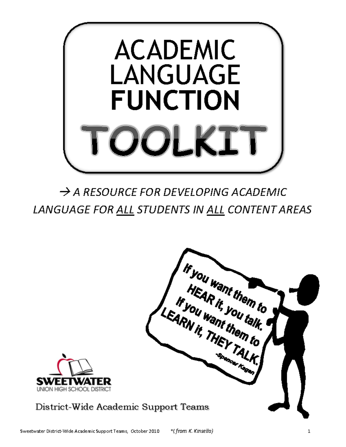 Academic Language Functions toolkit - LANGUAGE FUNCTION District-Wide ...