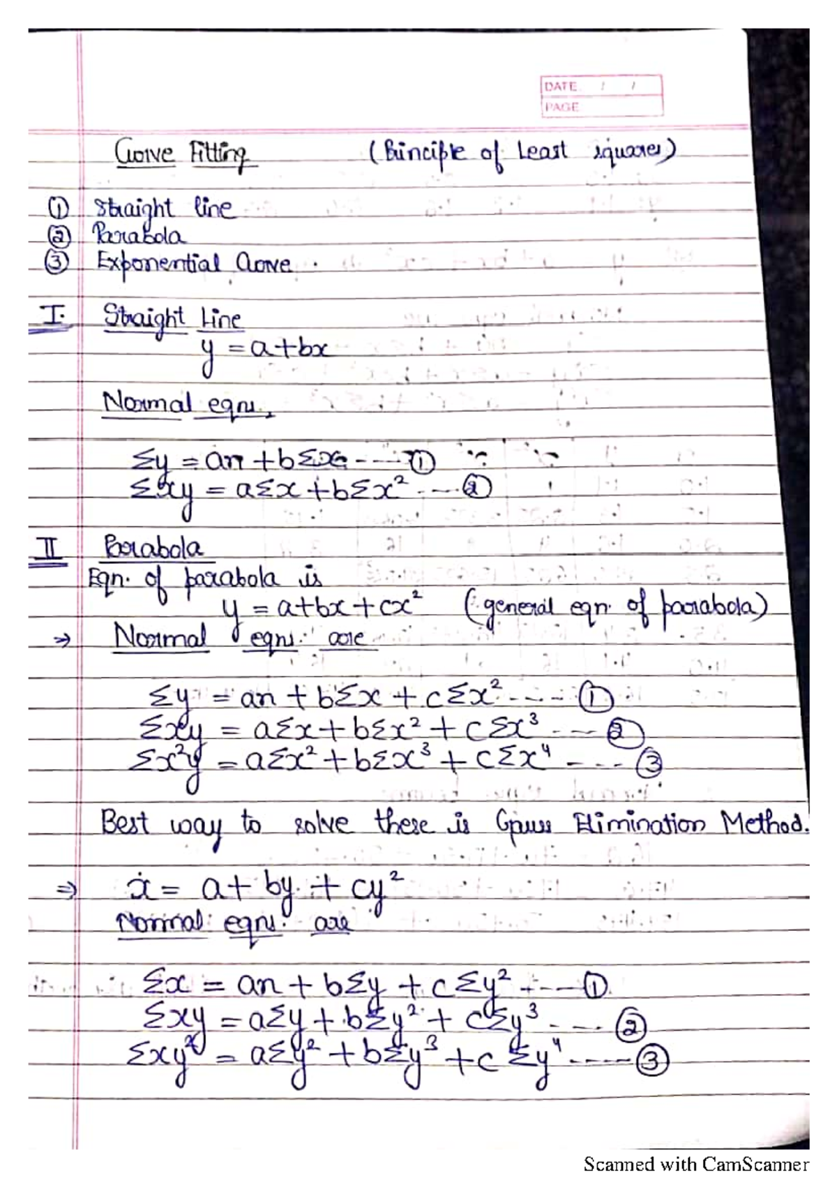 Curve Fitting - Computer science engineering - Studocu