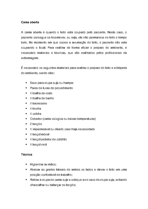 Cama de operado - Guia básico de enfermagem com imagens e técnicas ...