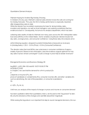 Eco ch 8 - chapter 8 - eco ch 8 In this chapter, we examined managerial ...