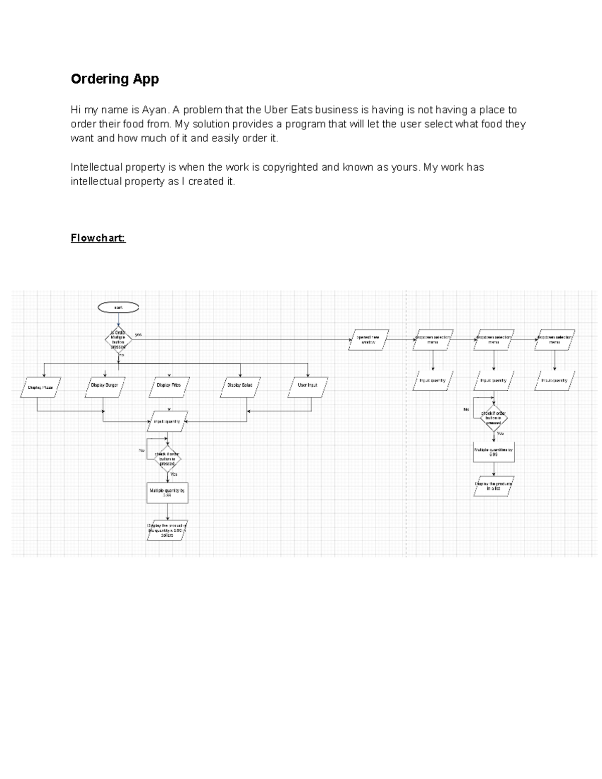 SDD Assignment Written work and diagrams - Ordering App Hi my name is ...
