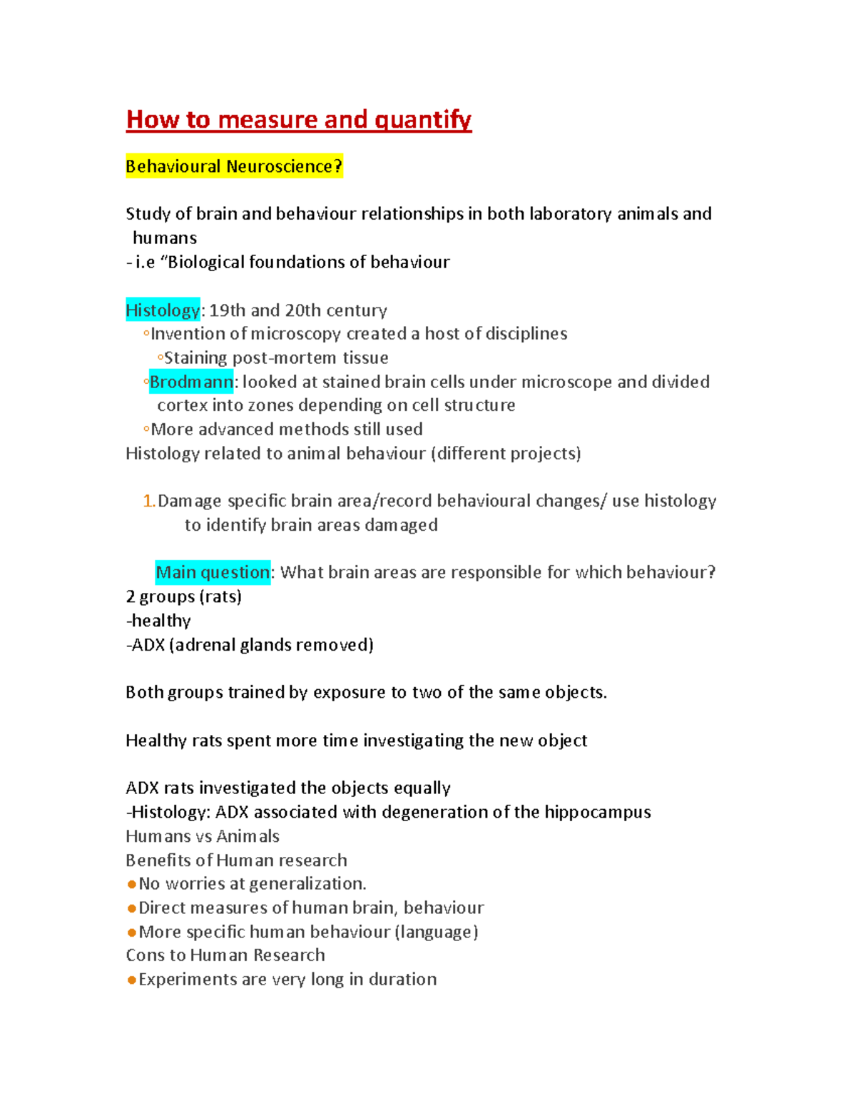 March 13 PSY - Winter 2023 - How to measure and quantify Behavioural ...