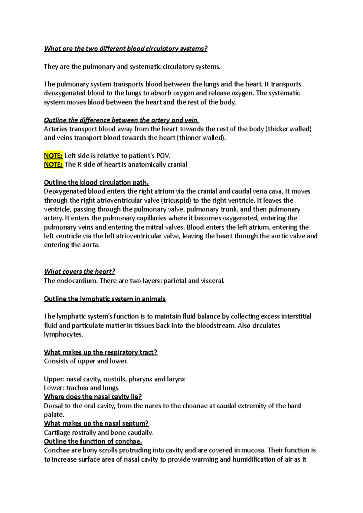 Avbs2007 random notes - AVBS2005 - USyd - Studocu