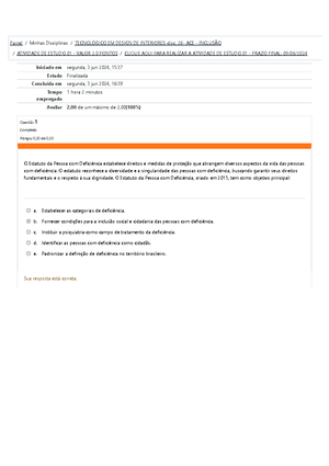 Roteiro da APA Geral - ACE - Inclusão - ACE - INCLUSÃO aa MA. THAIS ...