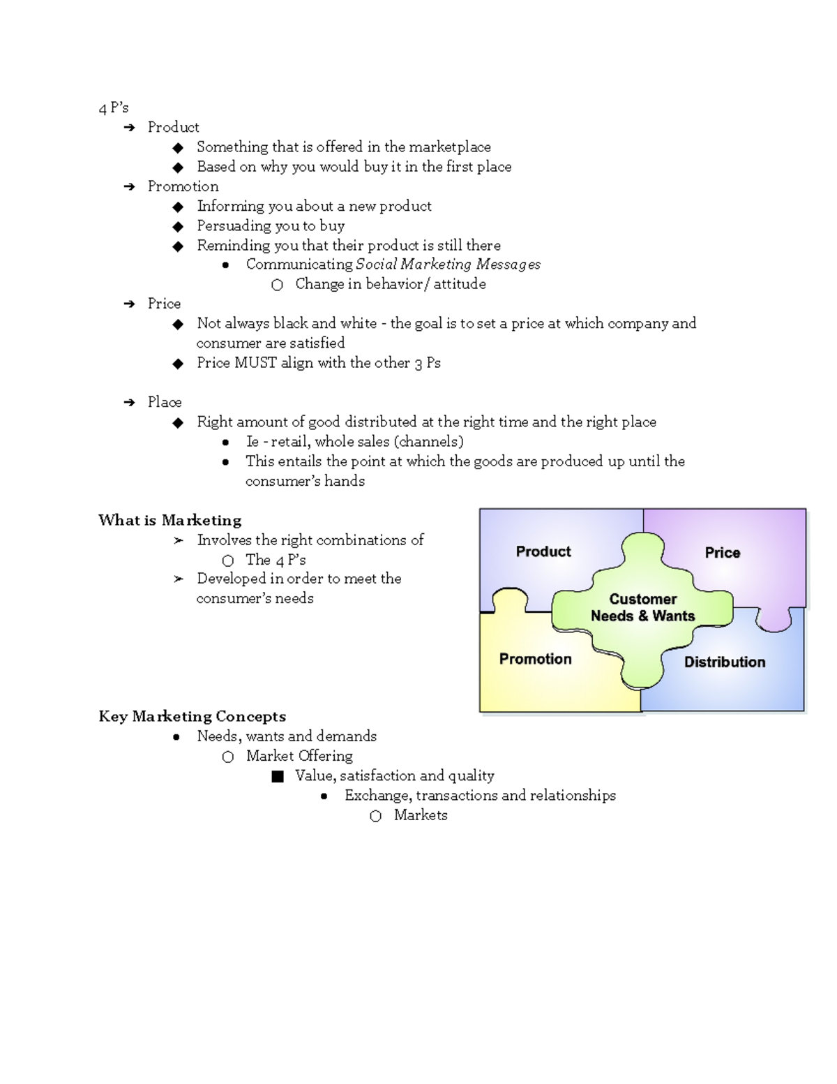 MARK 301 Intro Notes - Segmenting, Targeting & Positioning - 4 P’s ...