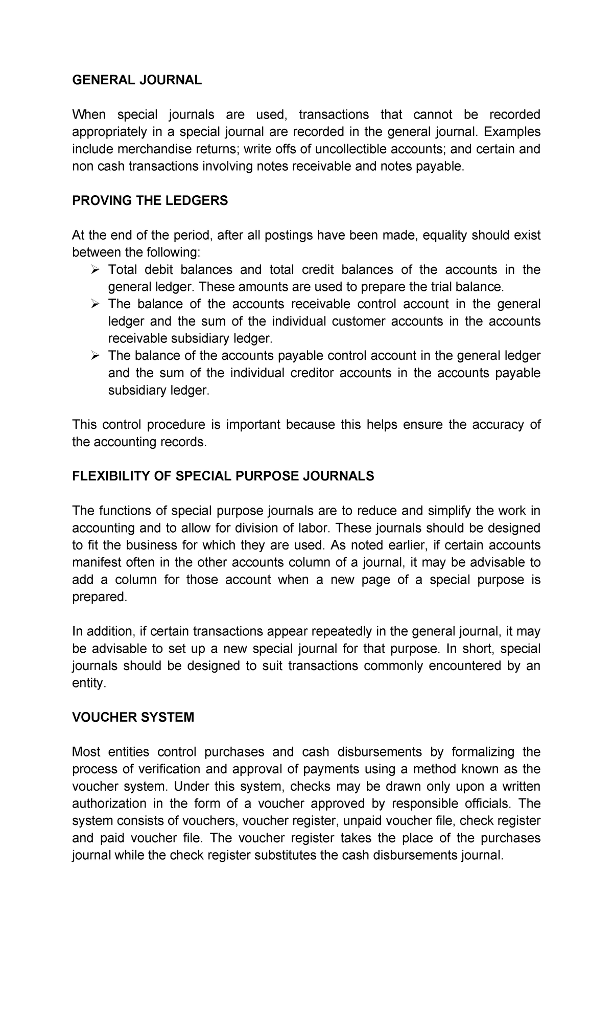 General Journal - GENERAL JOURNAL When special journals are used ...