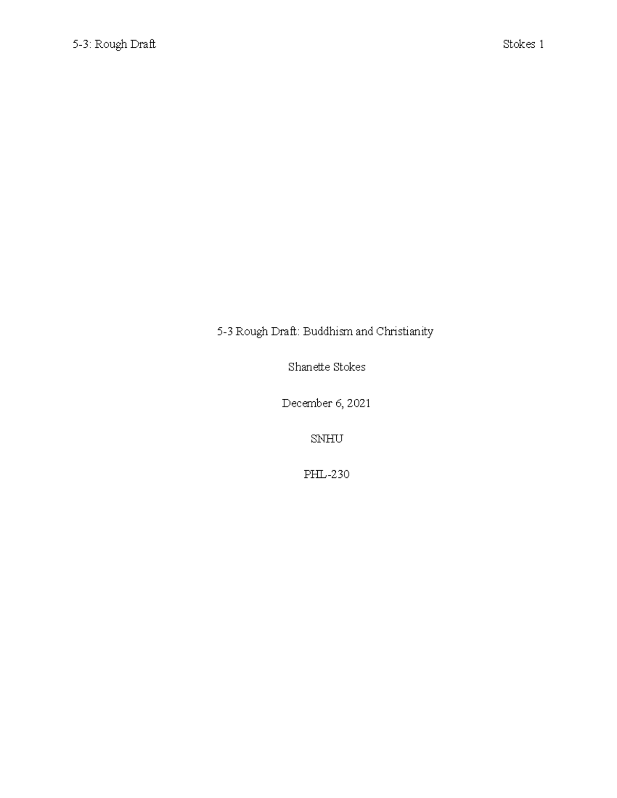 5-3 Rough Draft - “Religious ideas and concepts can serve as frameworks ...