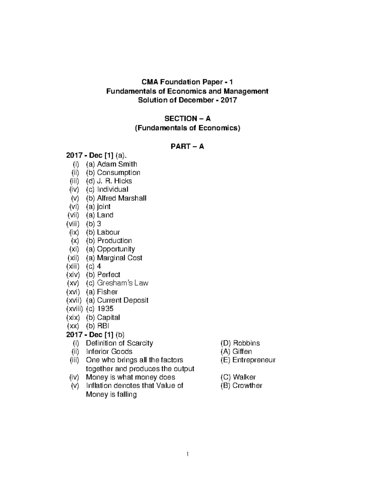 Paper-1 3 - Lecture notes 8 - CMA Foundation Paper - 1 Fundamentals of ...