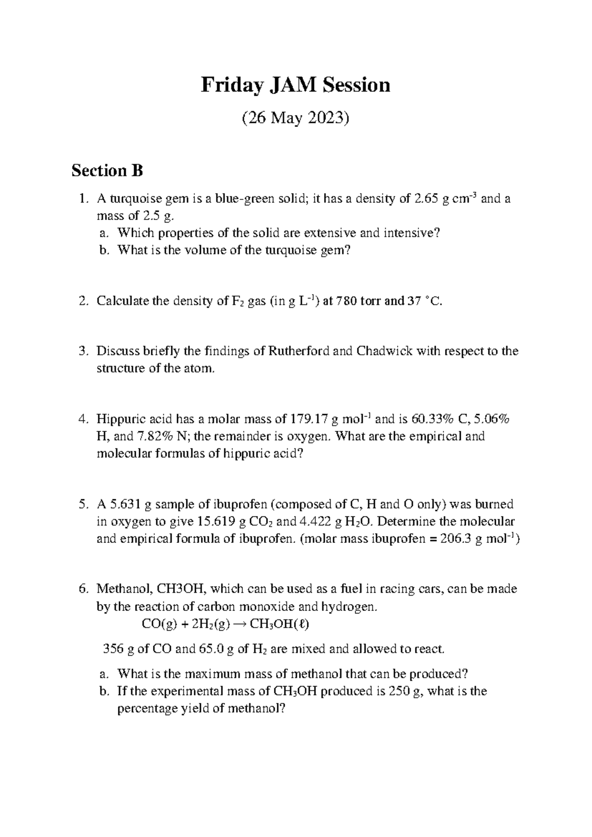 Friday JAM Session - PRACTISE - Friday JAM Session (2 6 May 2023 ...