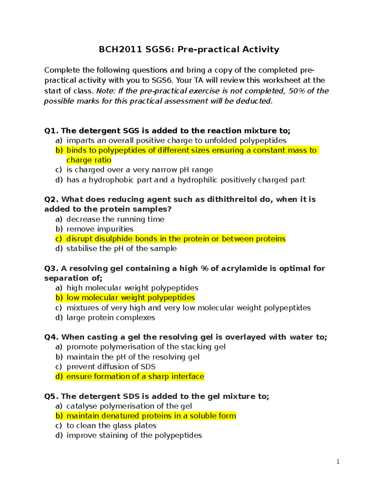 BCH2011 SGS6 pre-practical activity - BCH2011 SGS6: Pre-practical ...