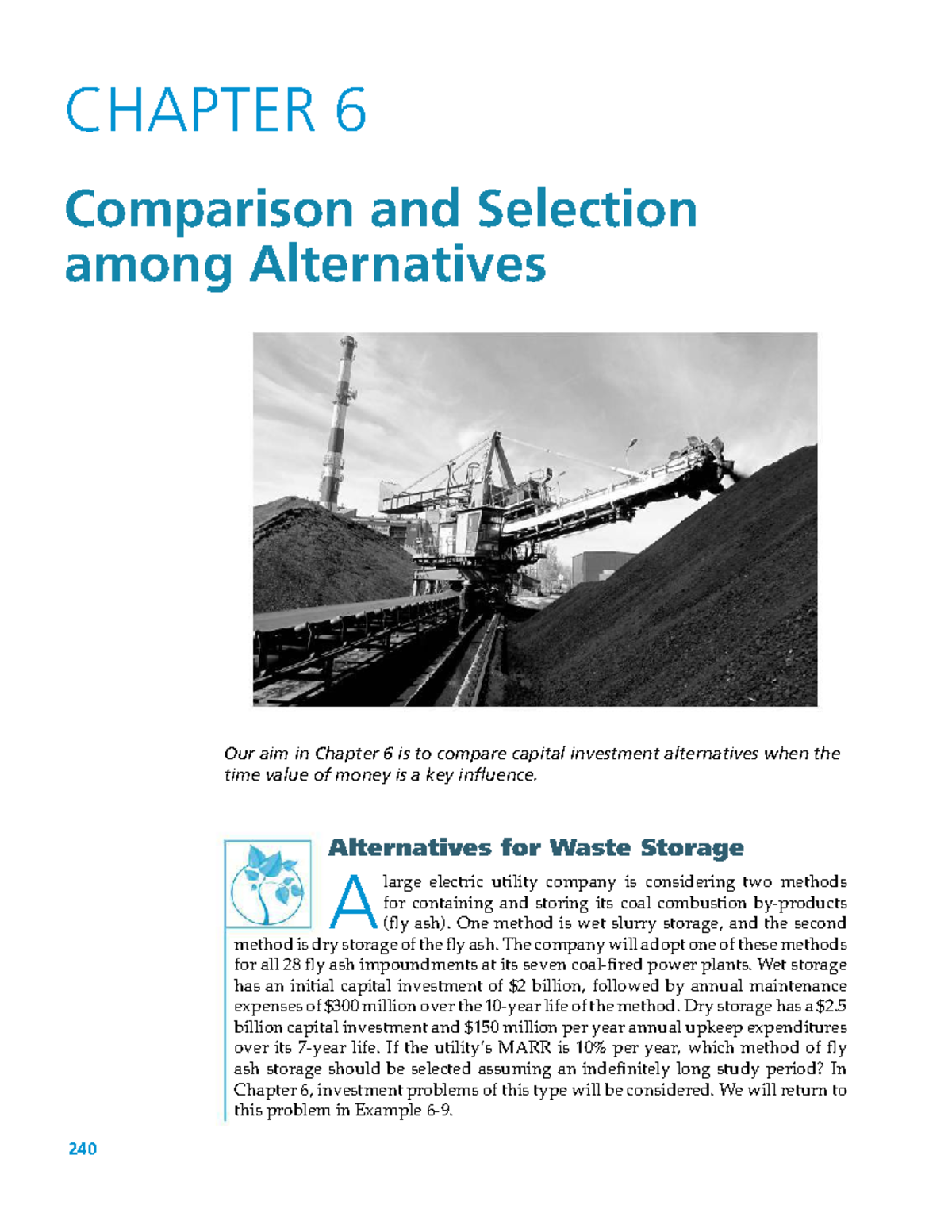 Comparing Alternatives - CHAPTER 6 Comparison and Selection among ...