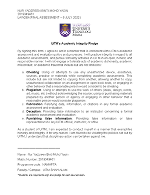 Group 4(PAD350) - NO Poverty - 0 FACULTY OF ADMINISTRATIVE SCIENCE AND ...