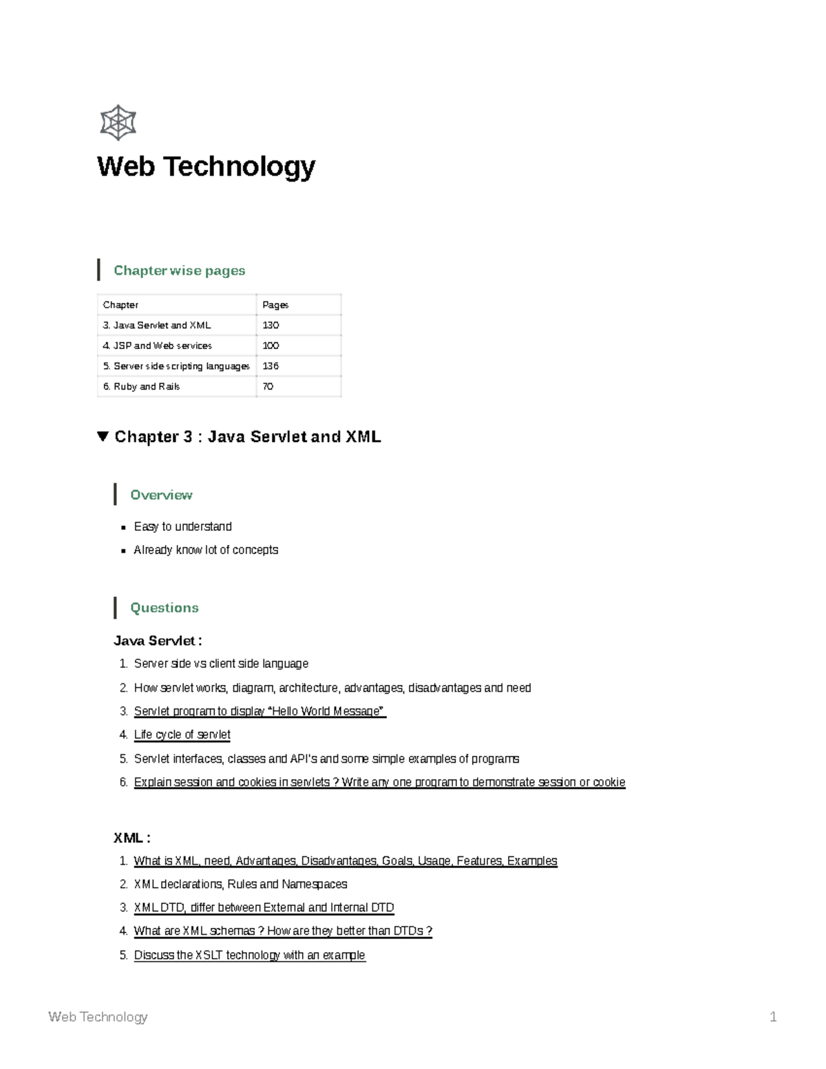 Unit3wt - This are the detailed notes of web technology, unit 3 - An ...