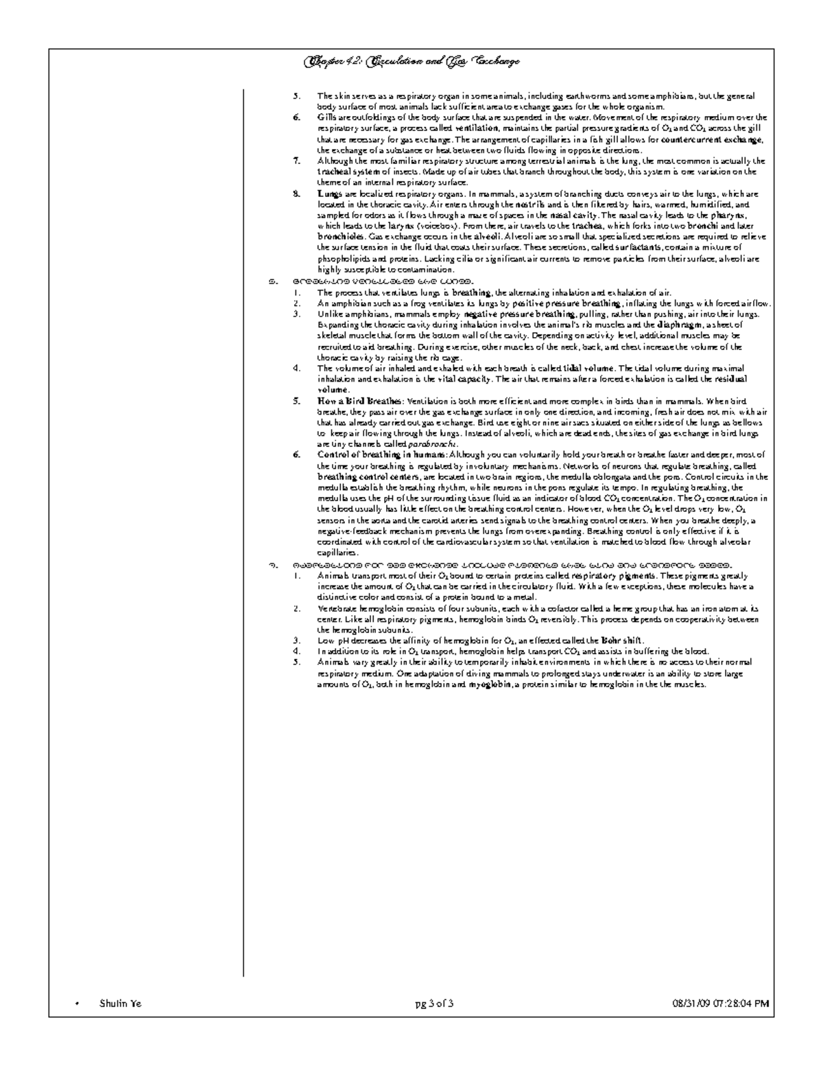 New Bio Notes-29 - Biology notes - The skin serves as a - Studocu