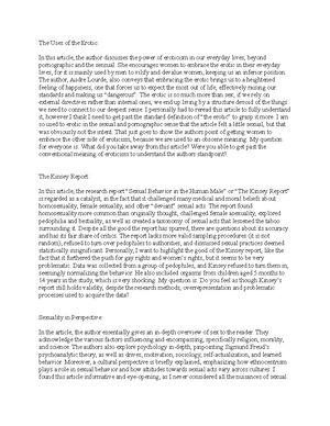 Identity and Intersectionality Reading Memo - Identity and ...