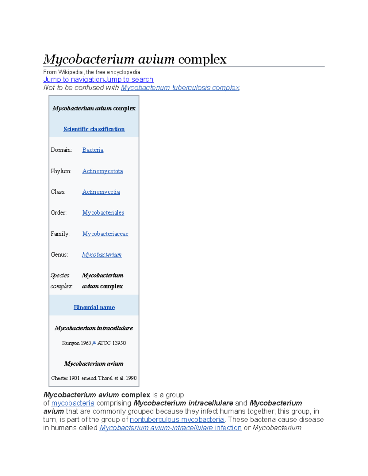 27 (30) - Lecture notes 6 - Mycobacterium avium complex ####### From ...
